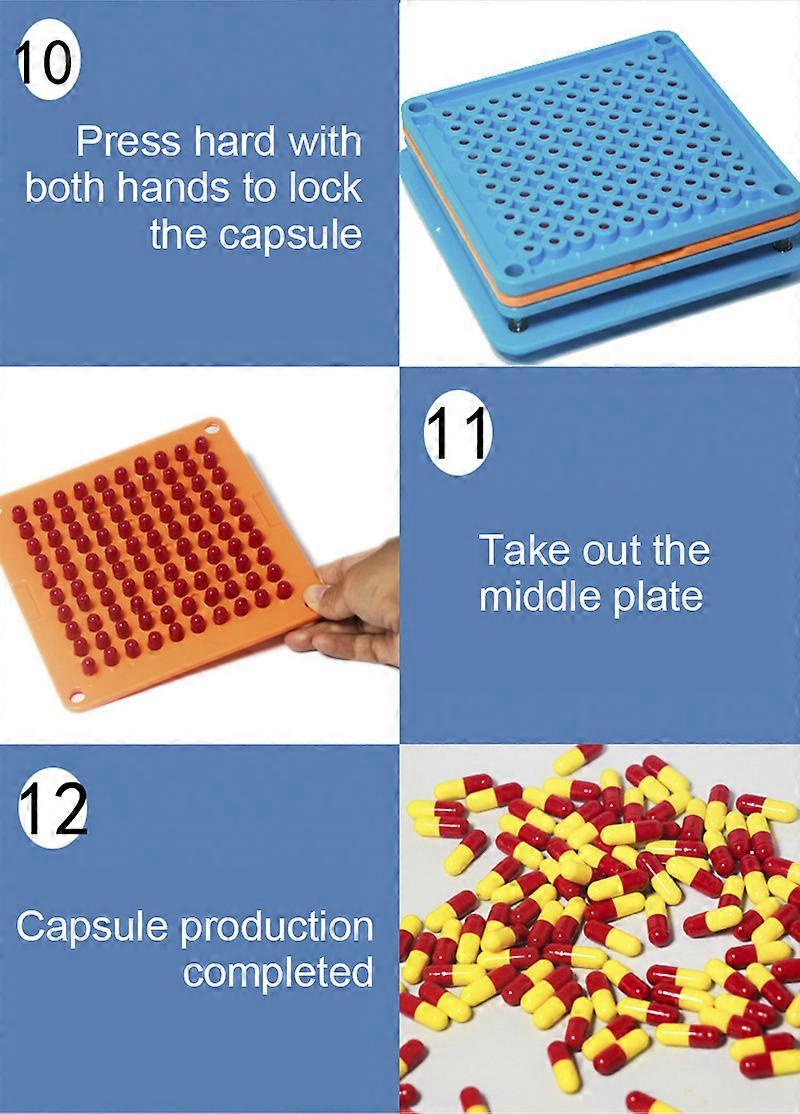 100 Holes Empty Capsule Plates Pill Maker Holder Manual Capsule Filler ...