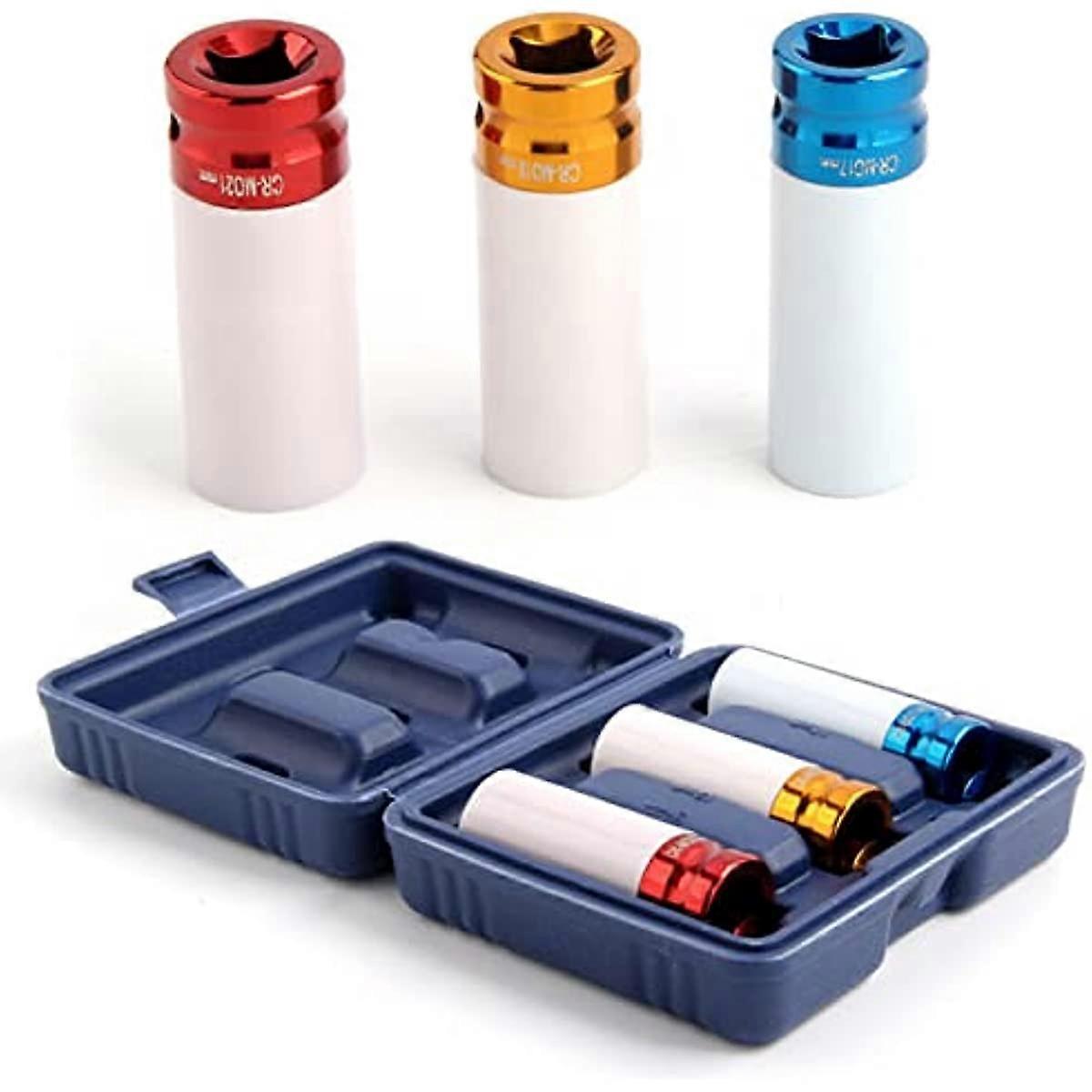 3 pieces alloy wheels nut impact wrench nuts force protective inserts ...