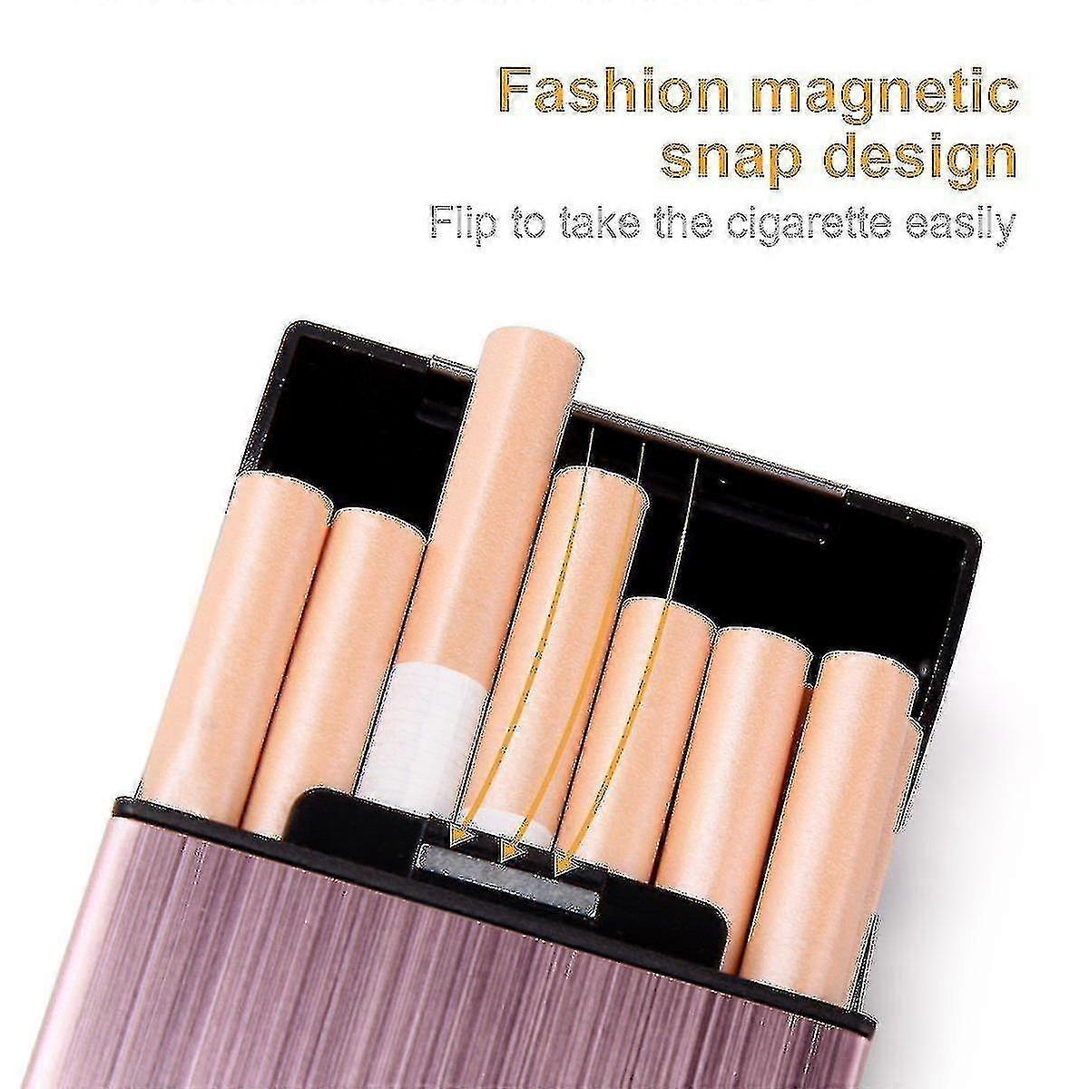 2 Pcs Cigarette Case Box (gray + Rose Gold) A Cigarettes Men Women ...