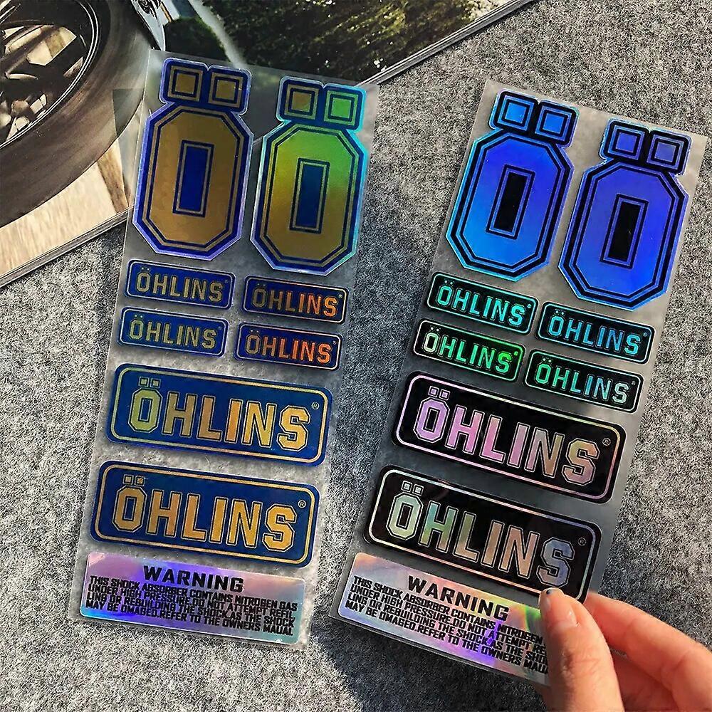 NO.L093 OHLINS Moto Sticker Accessory 3M Highly Reflective Suspension ...
