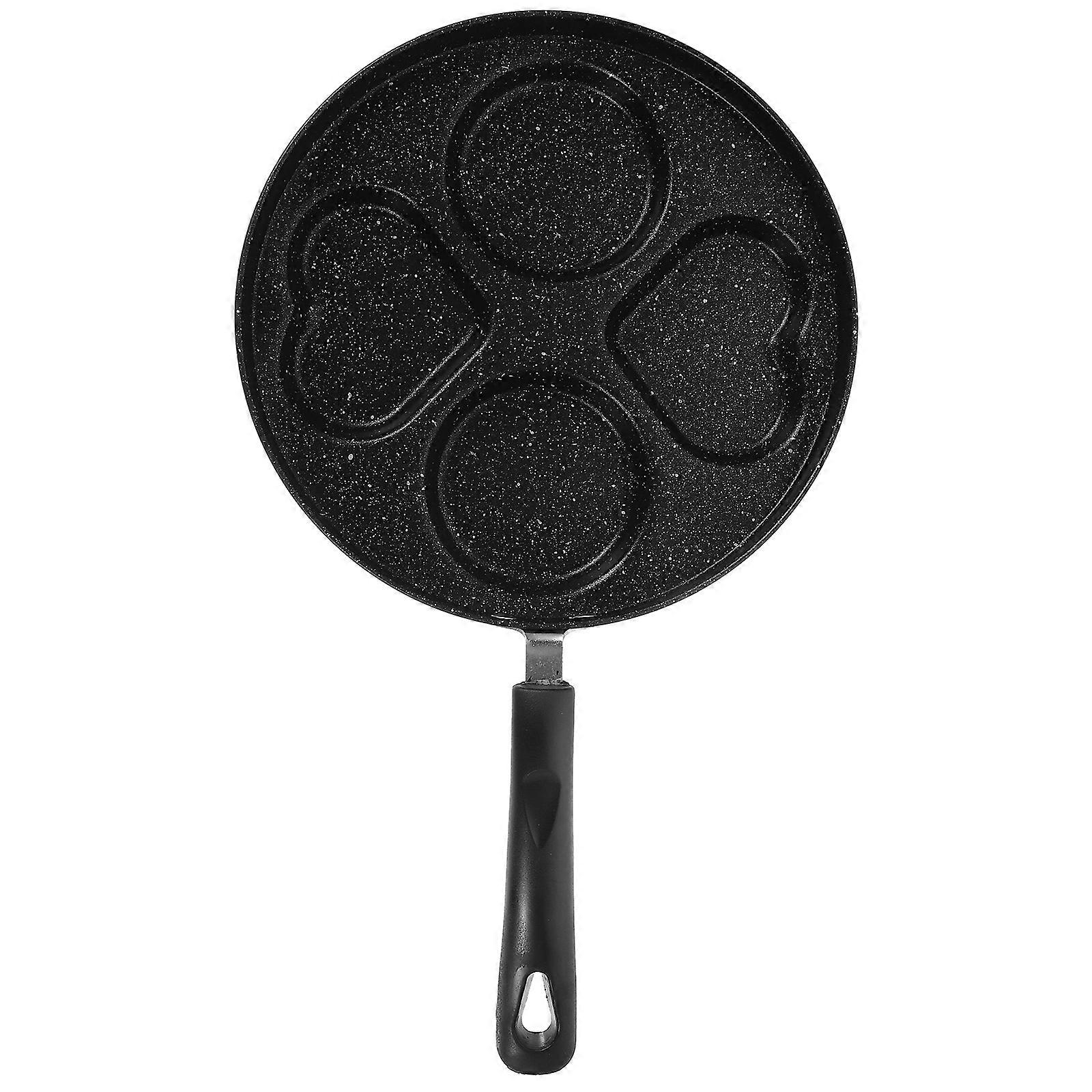 Fried Egg Pan Frying Pan Heart Shape Waffle Hamburgers Pan (Assorted ...