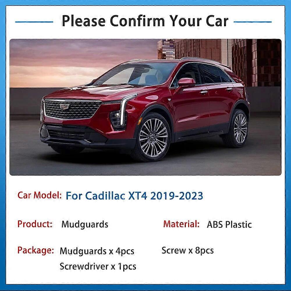 Car Fender for Cadillac XT4 Accessories 2019 2020 2021 2022 2023 Auto ...