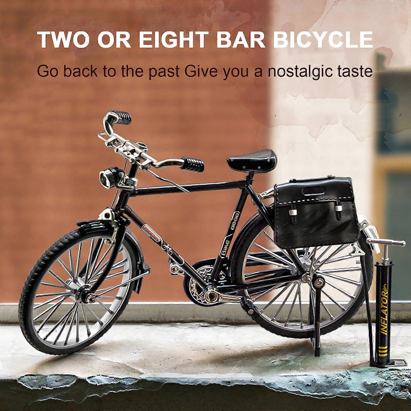 New Upgrade DIY Retro Bicycle Model Ornament for Kids, Simulation Mini ...