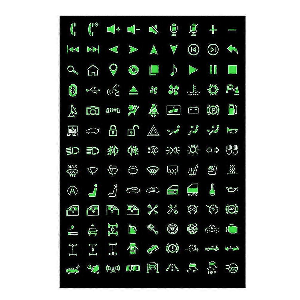 Multifunction Button Stickers Car Luminous Sticker Car Light Stickers ...