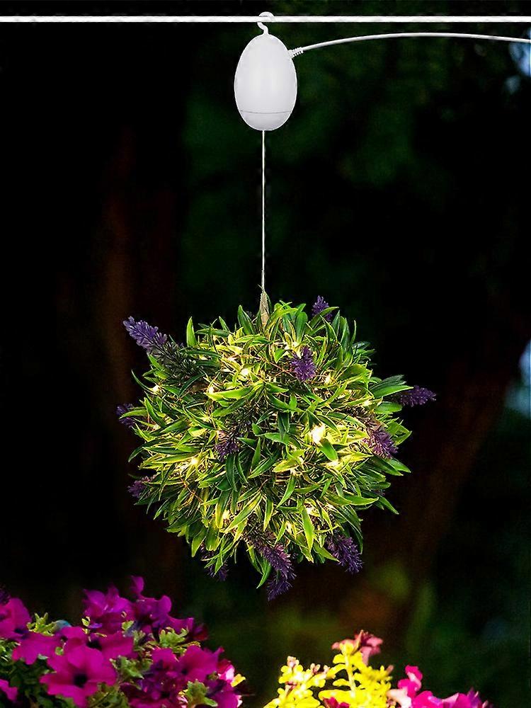 Artificial Topiary with Lights, Potted Plastic Topiary Ball Artificial ...