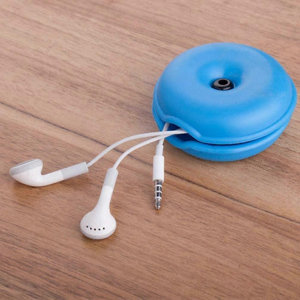 Portable Round USB Data Cable Silicone Organizer (Random Color) 5 ...