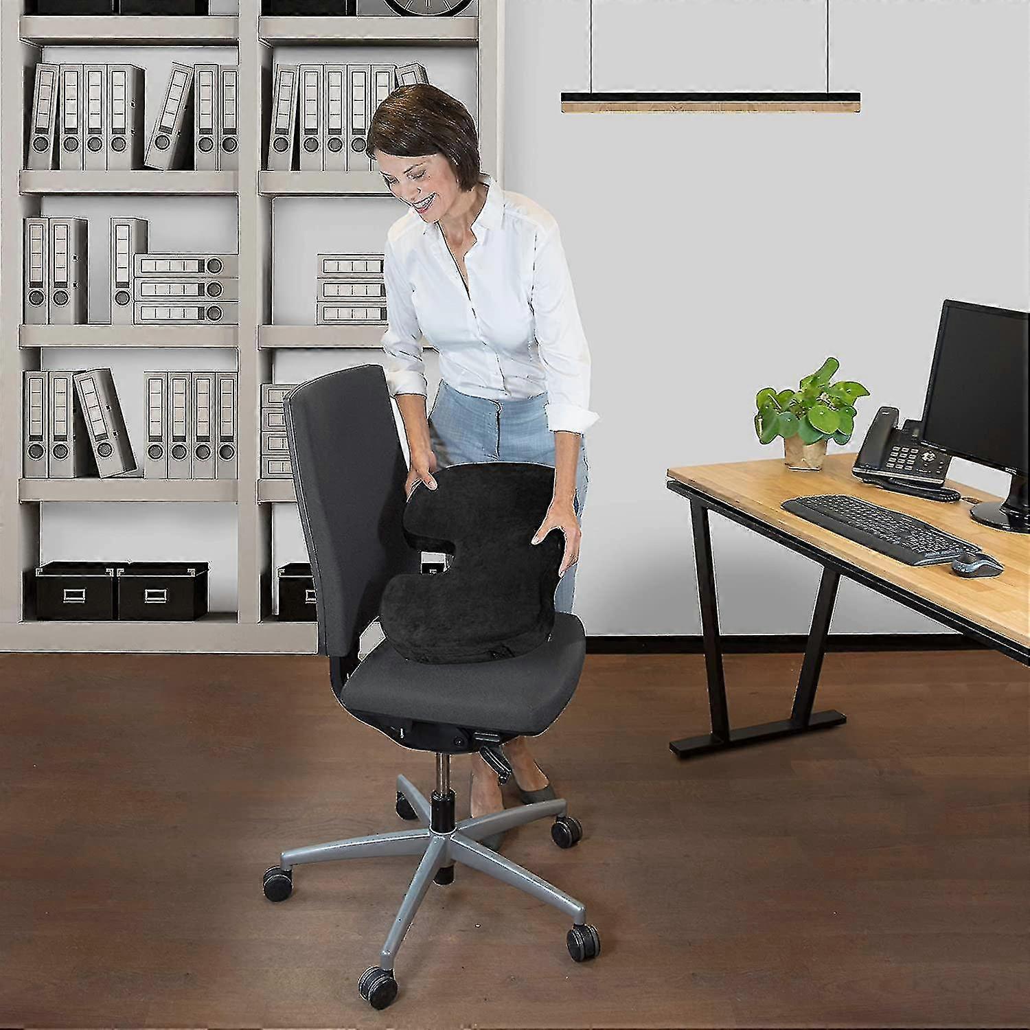 Orthopedic Seat Cushion With Gel, Memory Foam Chair Cushion | Fruugo UK