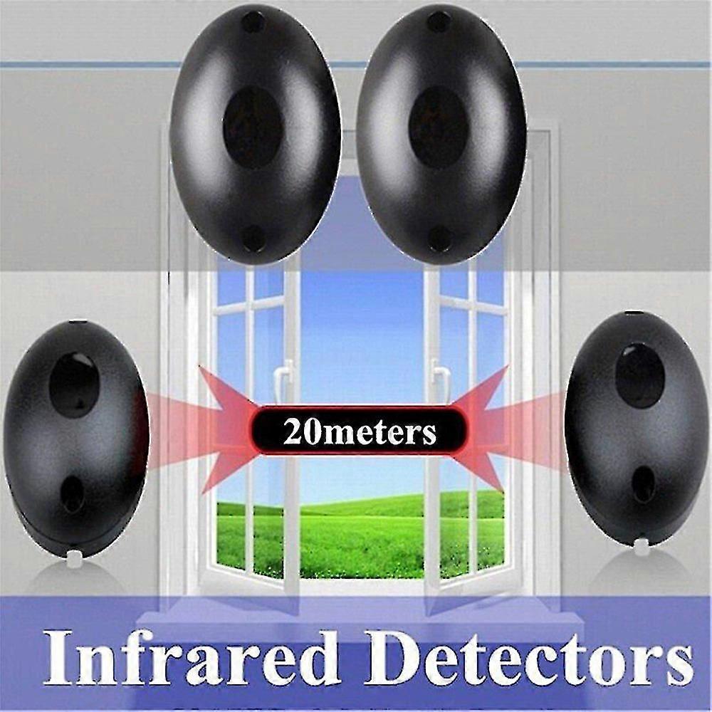 Infrared Beam Detector, 2Pcs Automatic IR Alarm Sensor for Home ...