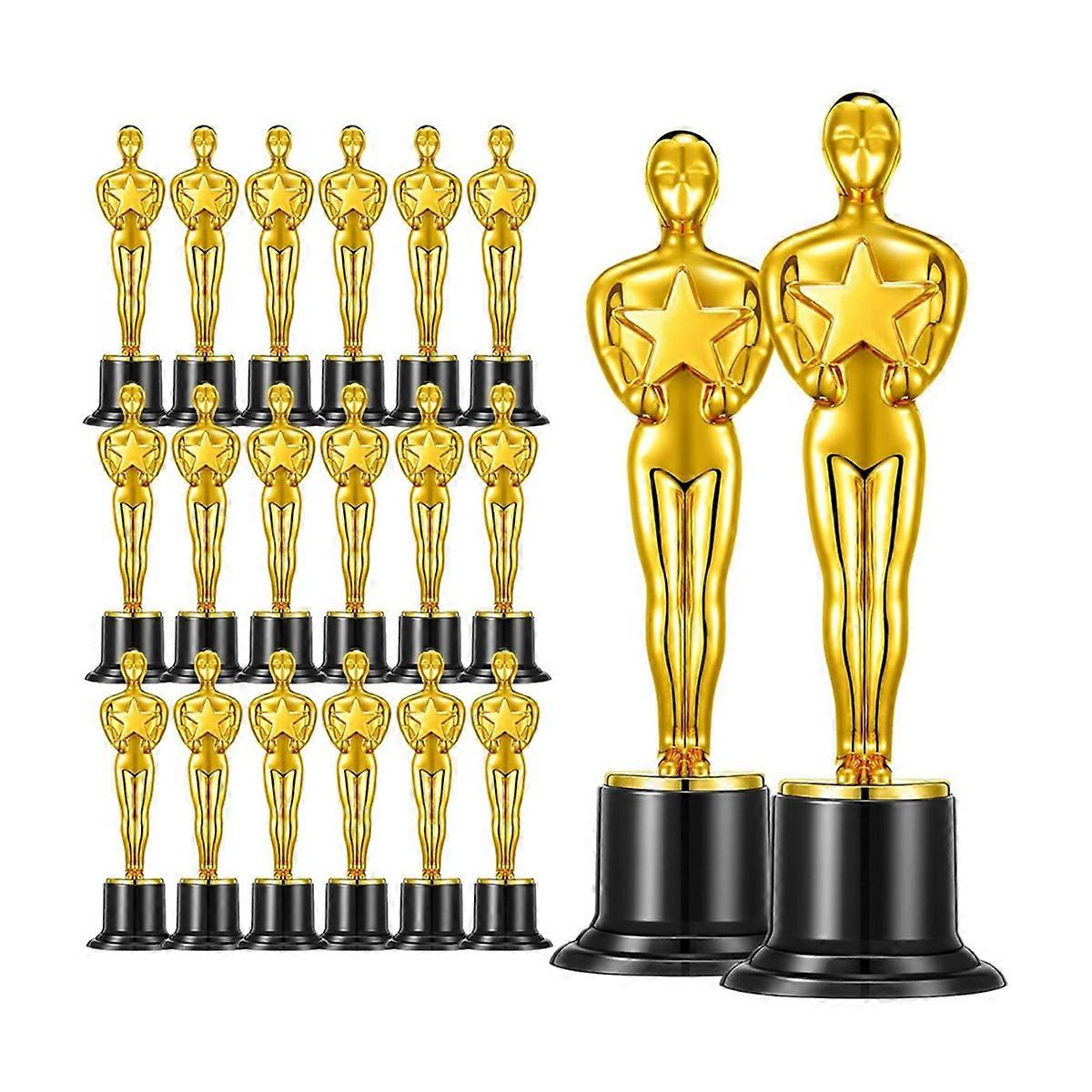 20 Pcs Gold Award Trophies,Mini Trophy Party Favors for Celebrations,Classroom Prizes and Party ...