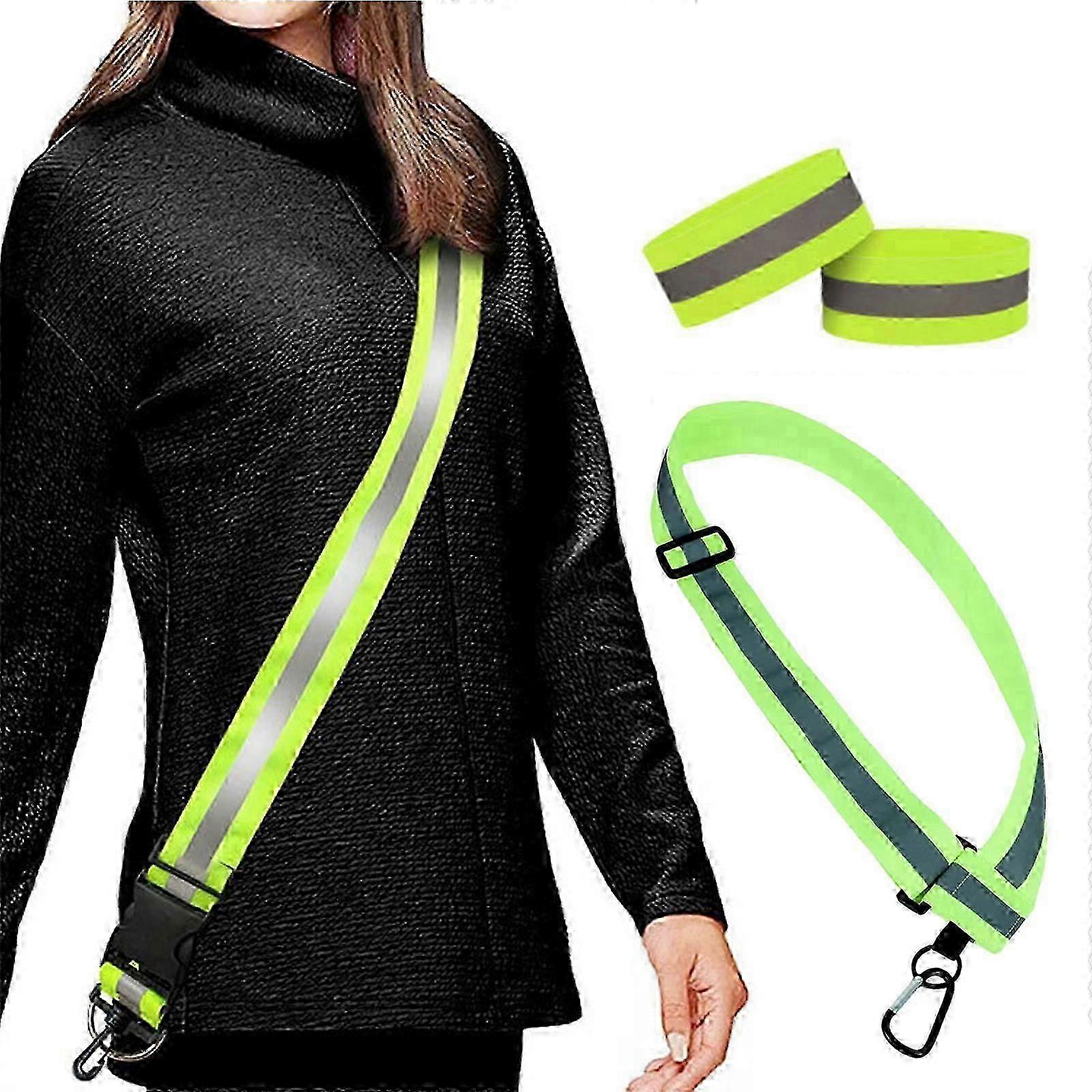 Reflective Sash For Walking At Night High Visibility Reflective Running ...