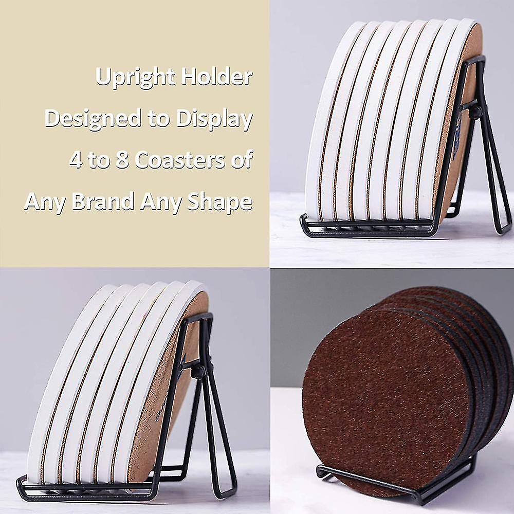 Metal Coaster Holder - Hold Up To 6 Coasters In A Upright Stand ...