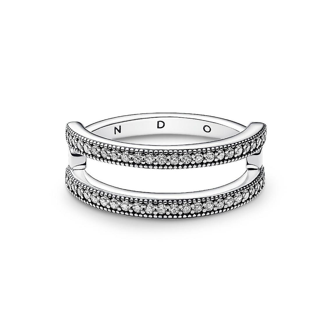Double Signature Ring and Pav Pandora Signature | Fruugo UK