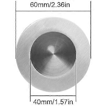 304 Stainless Steel Recessed Sliding Door Handle Round Invisible Groove ...