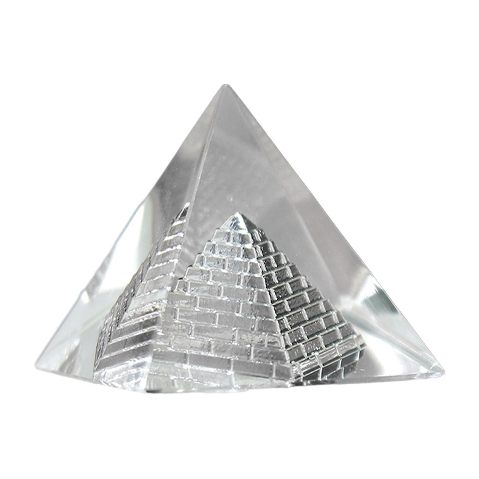 Crystal Stone Pyramid Pyramid Ornament Home Decor Model Collectibles ...
