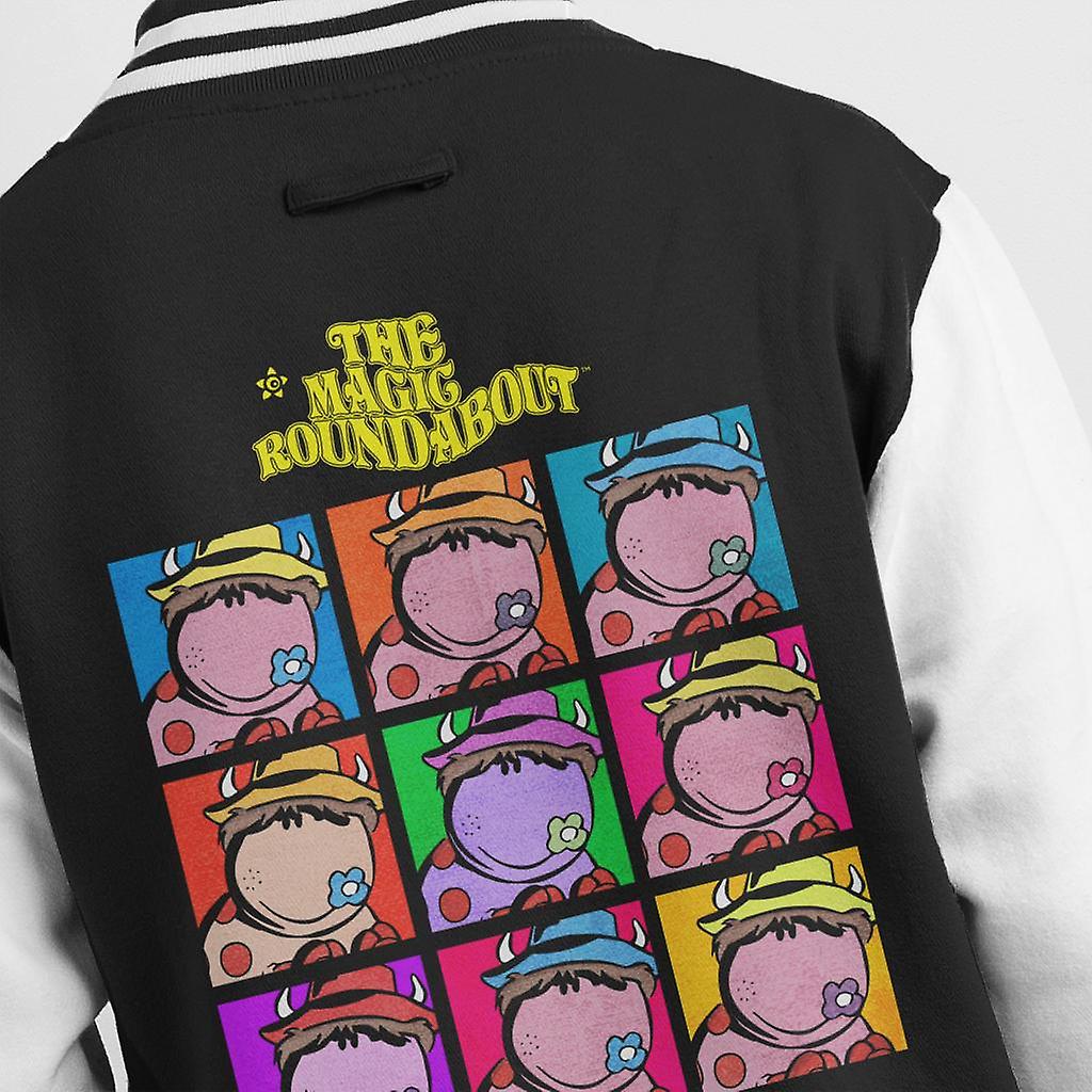 The Magic Roundabout Ermintrude Pop Art Kid's Varsity Jacket | Fruugo US