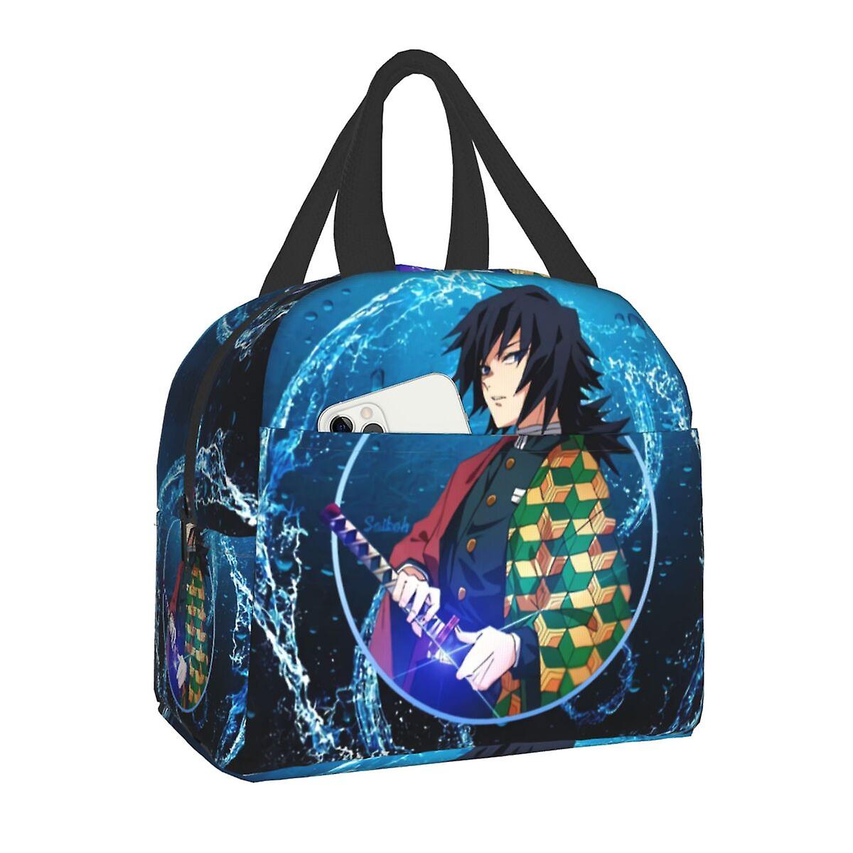 Anime Demon Slayer Insulated Lunch Bag Resuable Kimetsu No Yaiba Nezuko ...