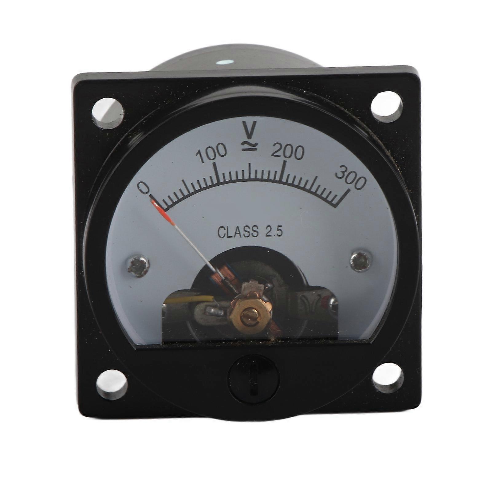 Round Voltmeter ABS Analog Dial Panel Gauge Accurate Tool for Measuring ...