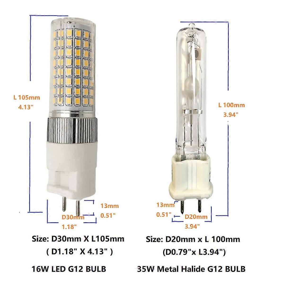 4X G12 Light Bulb Led 16w Corn Light Warm White Replacement 150W LIGHT ...