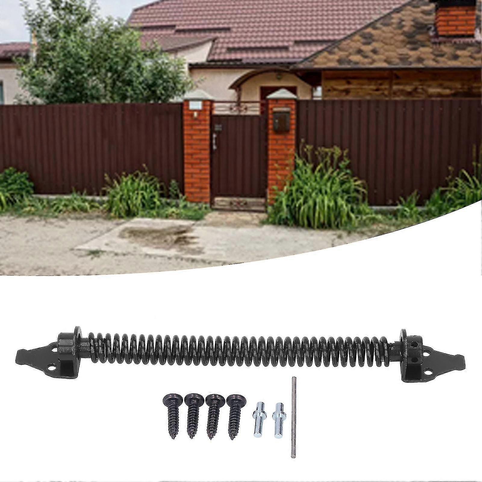 Self Closing Gate Door Spring Carbon Steel Electrophoresis Black Finish ...