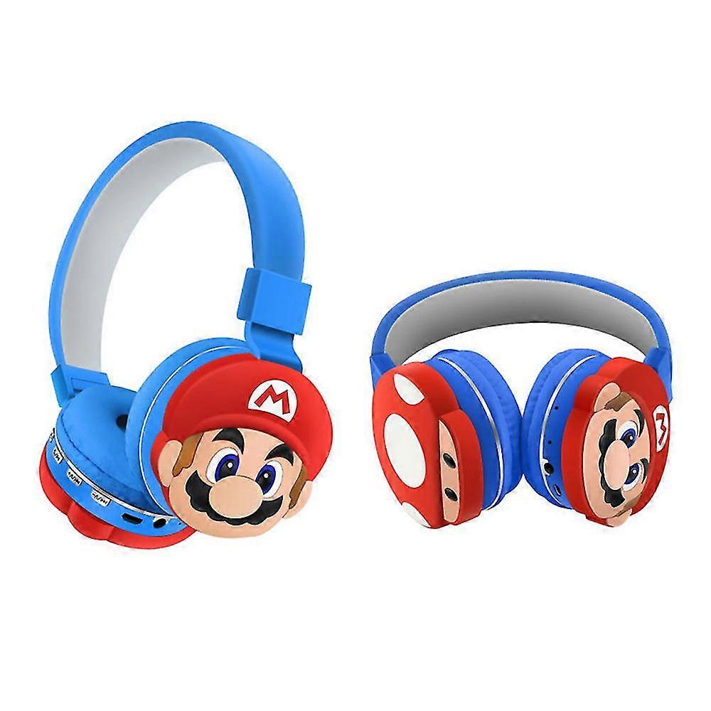 Super Mario Kids Boys Girls Bluetooth Wireless Headphones Foldable ...