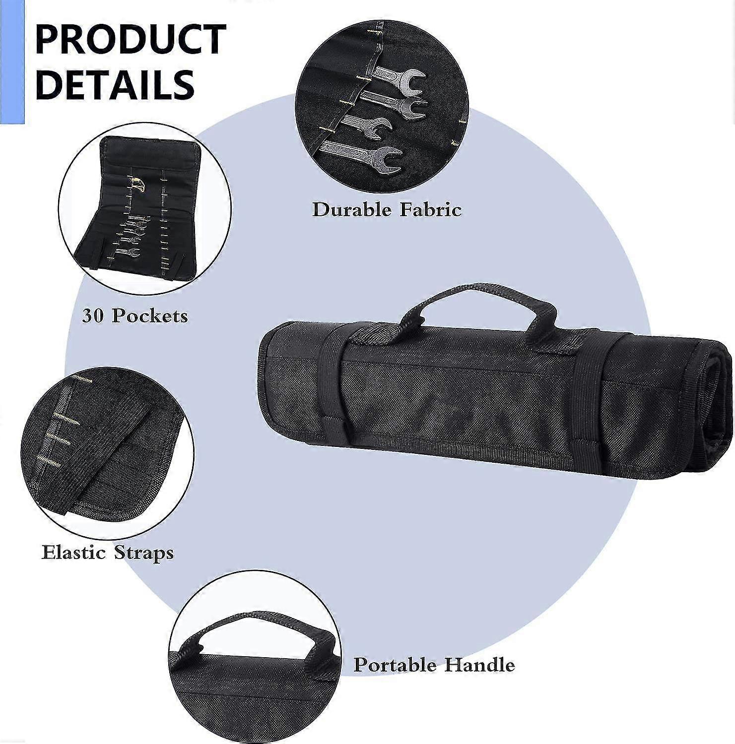 Tool Bag Tool Bag Tool Bag 38 Pockets Portable Tool Box Foldable Tool ...
