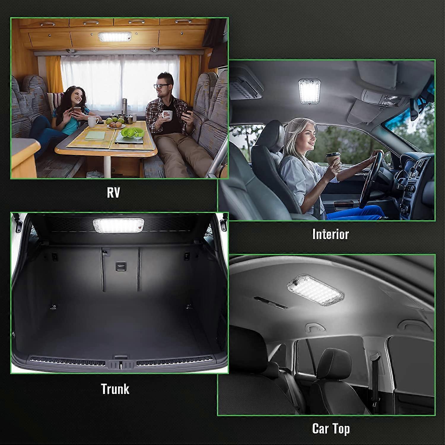 LED Interior Light 10W 48 LED Universal Bright Interior Lights with On ...