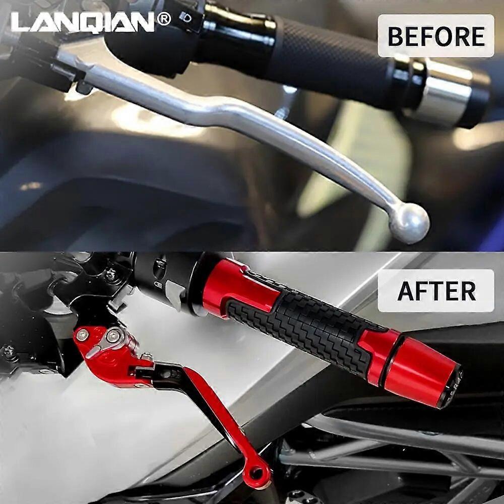 Motorcycle Extendable Brake Clutch Levers Handlebar Hand Grips ends For ...