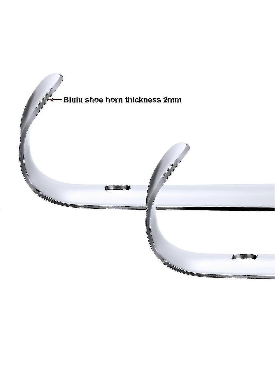 2 Pack Stainless Steel Shoe Horns Long Handle Shoe Horn With Comfort ...