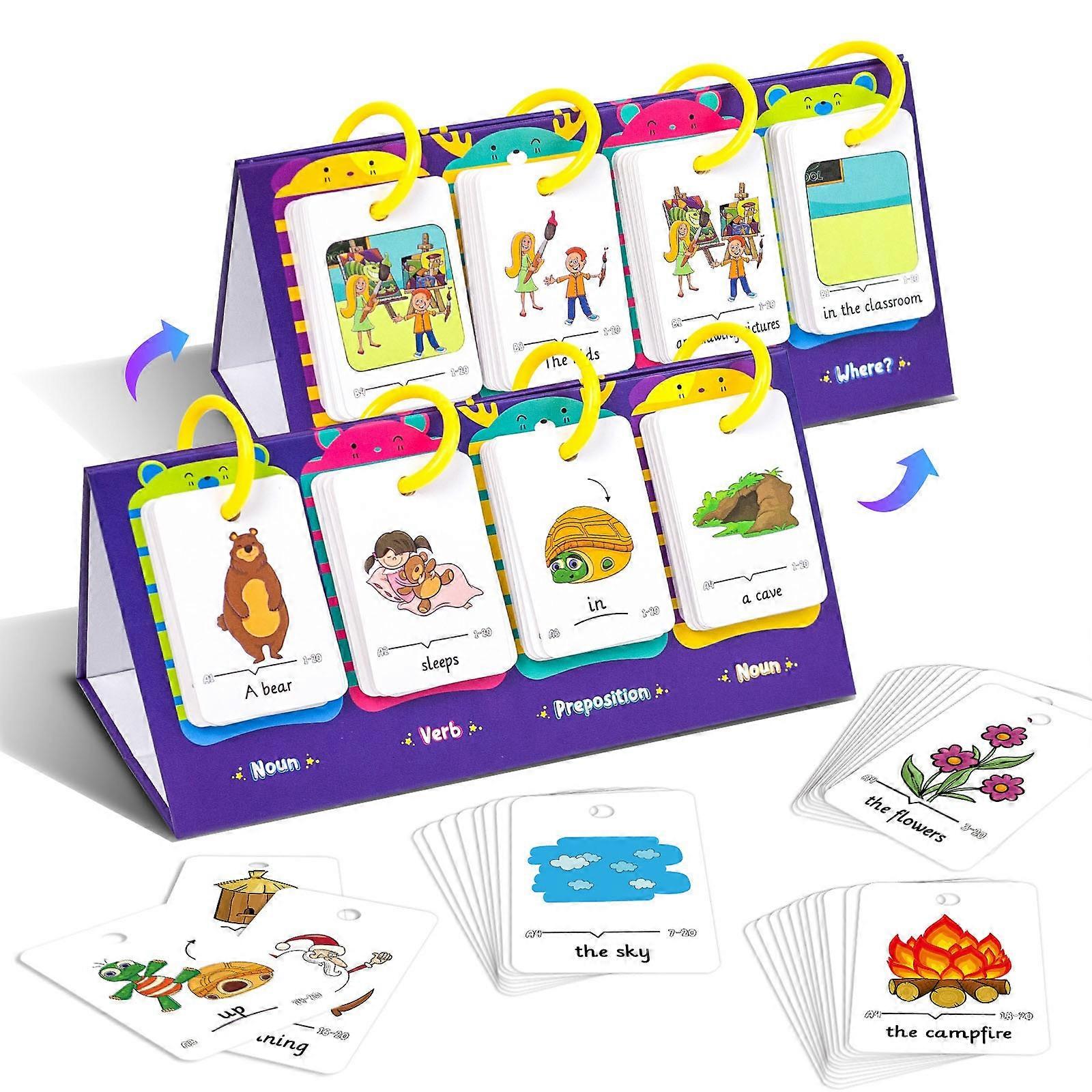 toys Reading Flashcards 80 Toddler Reading Flash Cards Sentence ...