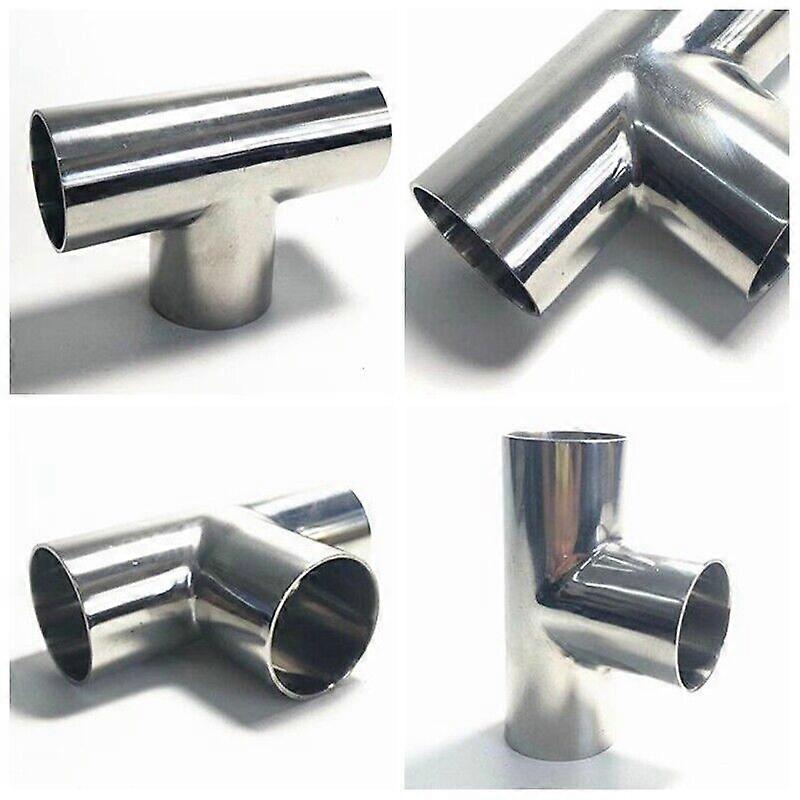 19-63mm 304 Stainless Steel Equal Tee T Shape Pipe T-Piece Exhaust Tube ...