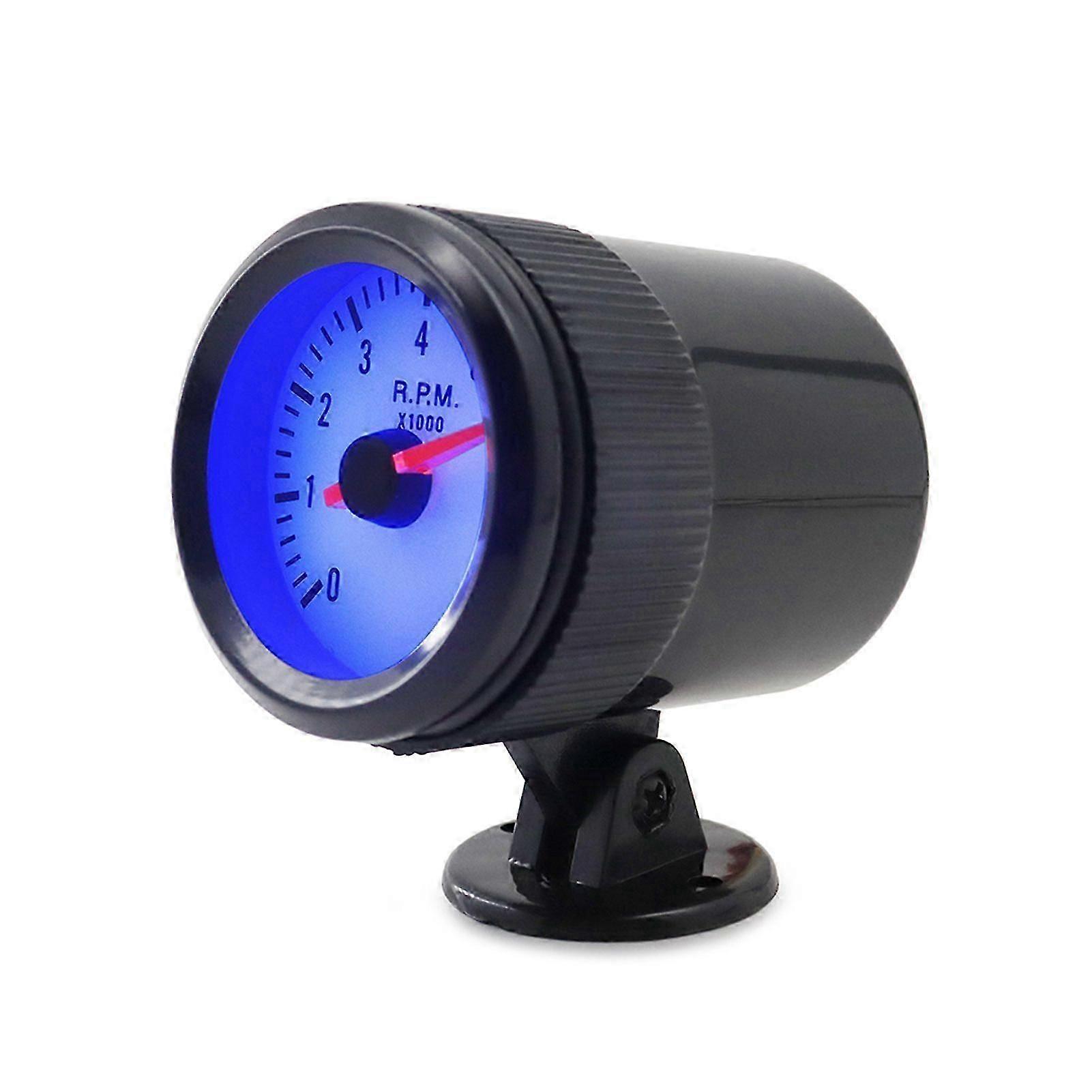 con Tachometer Tach Gauge with Black Holder Cup for Auto Car 2'' 52mm 0 ...