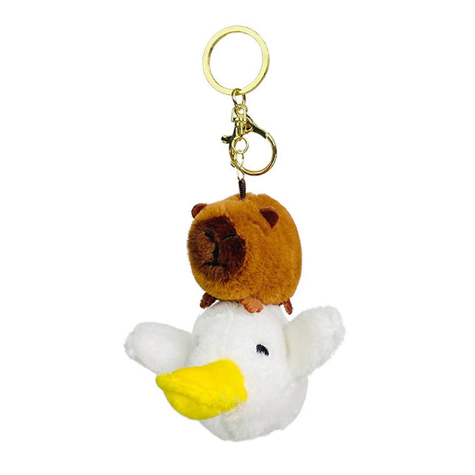 Capybara Plush Keychain Cute Capybara Keychain Bag Pendant Soft ...