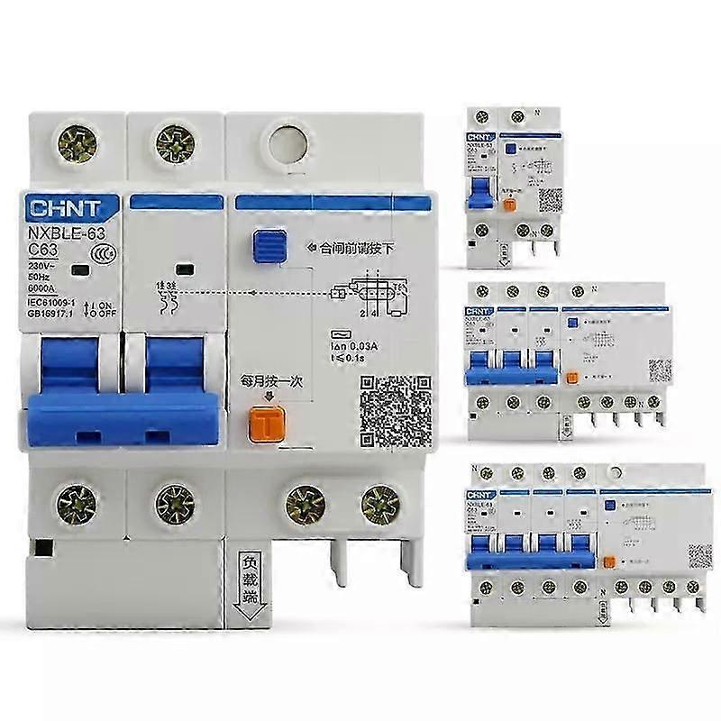 CHINT Residual Current Operated Circuit Breaker Leakage Protective Circuit Breaker RCBO DZ47LE ...