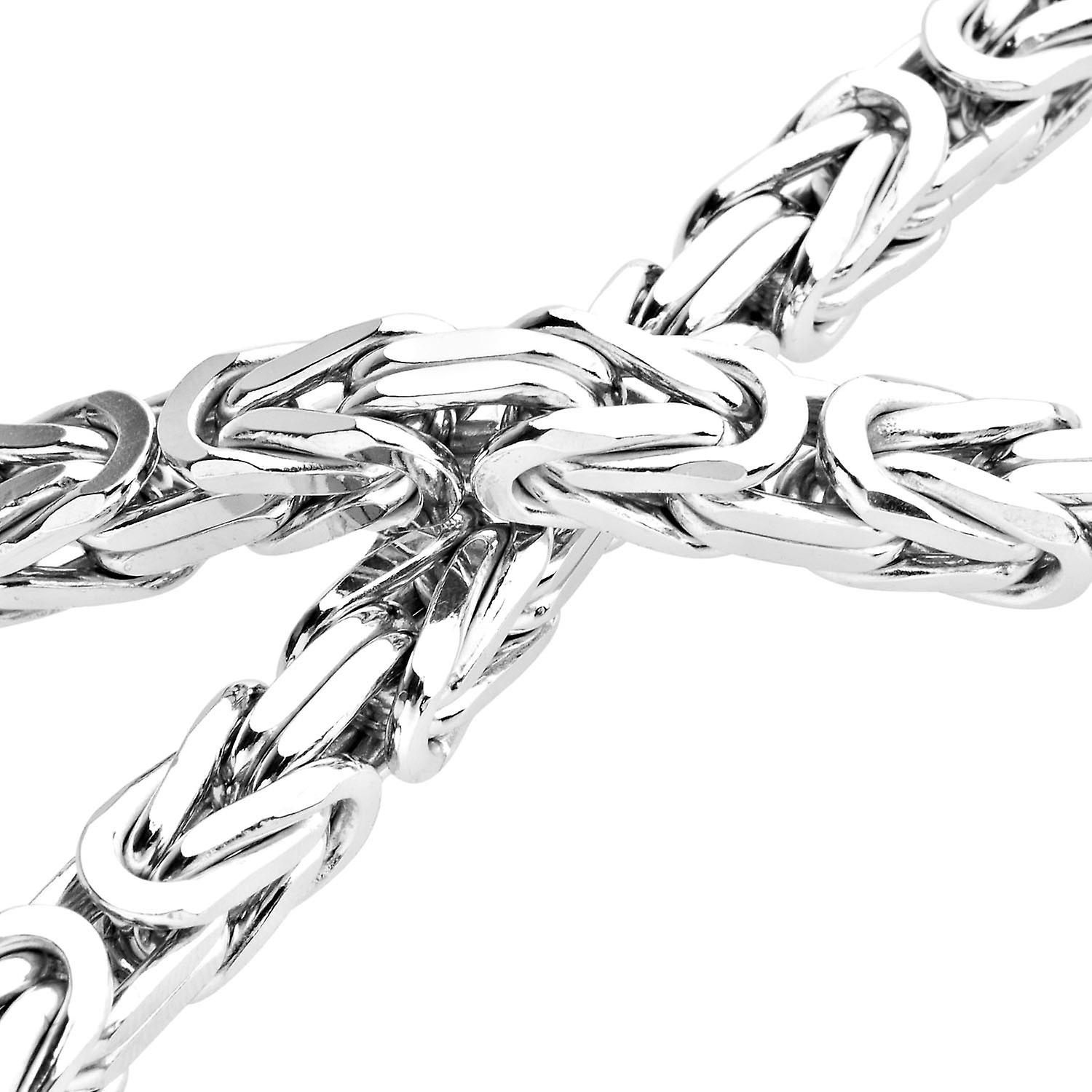 Sterling 925 Silver King chain - DOTTE 8x8mm | Fruugo UK