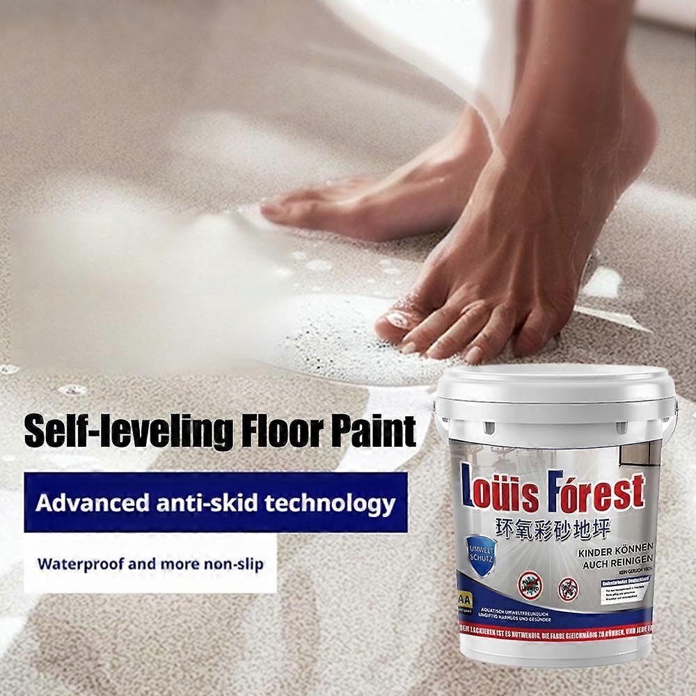 High-Gloss Marble Effect Self-leveling Floor Coating Garage Waterproof ...