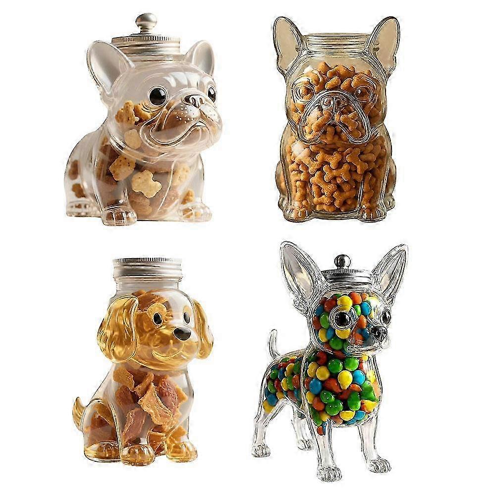 Bulldog Snack Jar, Airtight Dog Snack Container For Cookies, Candy ...