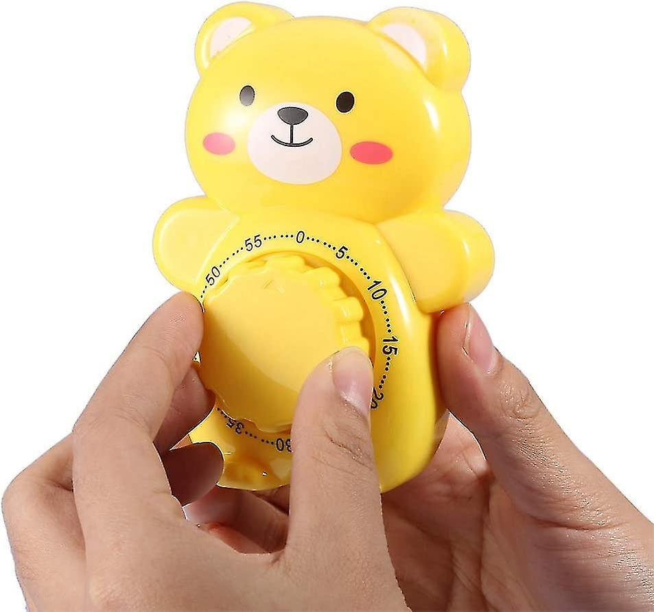 Mechanical Timer, Cartoon Bear Shape Digital Cooking Timer Manual Timer ...