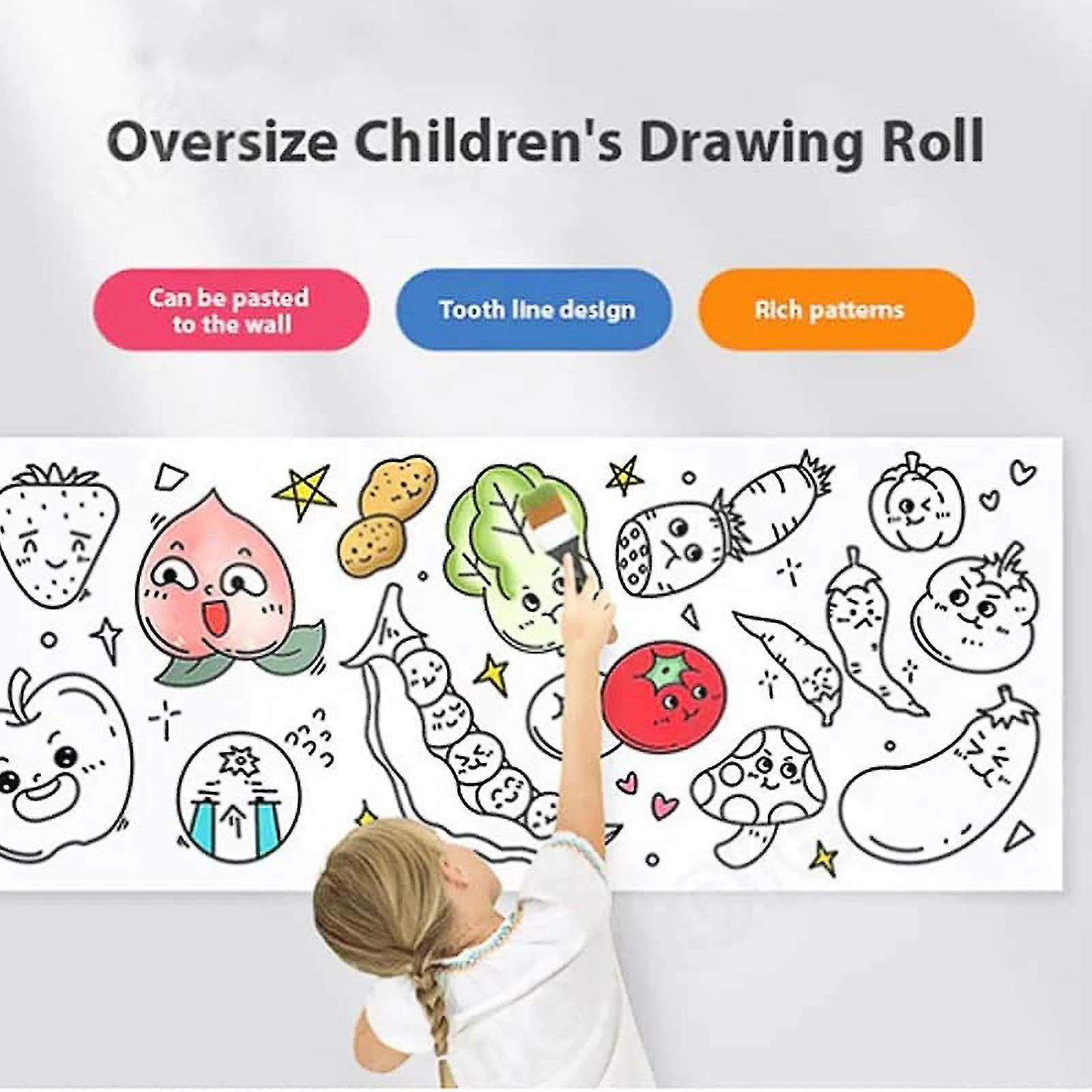 Childrens Drawing Roll Paper For Kids,coloring Paper Roll Diy Painting ...