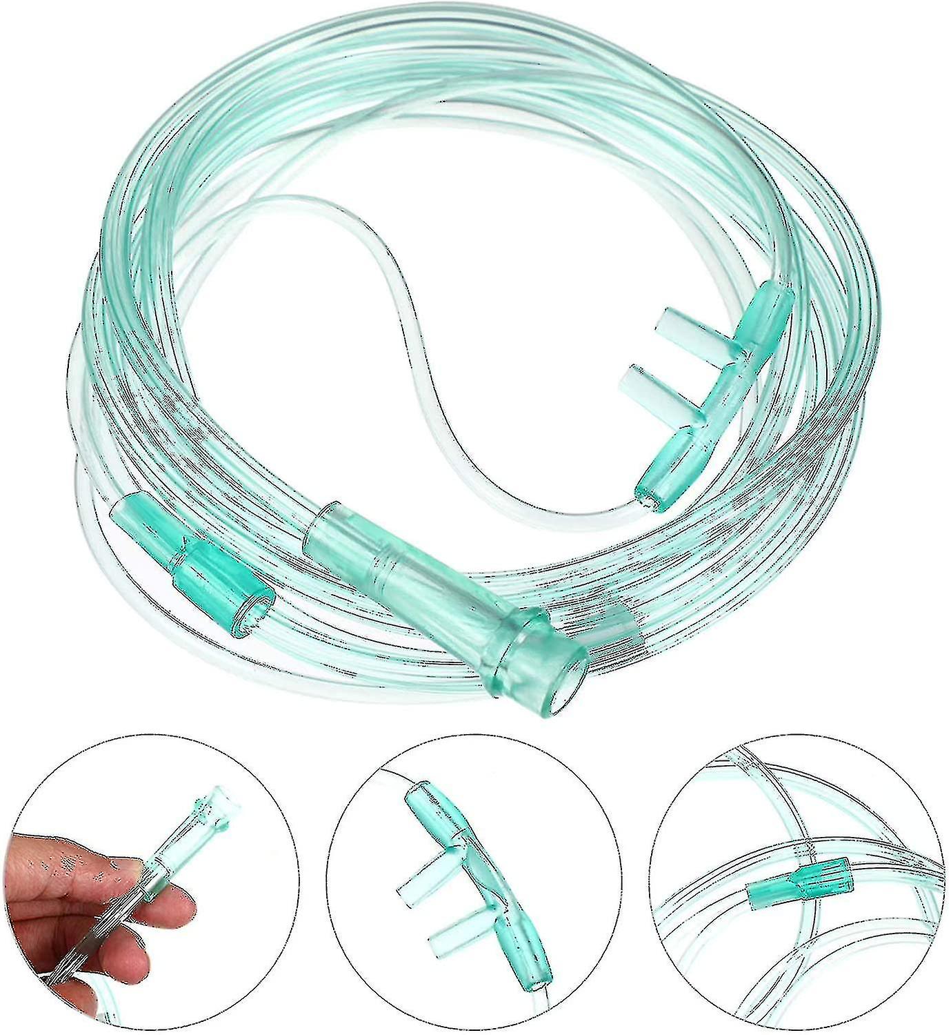 6pcs 2m Nasal Oxygen Cannula Green Soft Tube For Adults | Fruugo UK