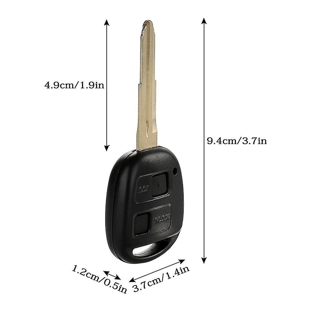 High Quality Car Key Repair Kit For Toyota Yaris - 2 Button Remote Key ...