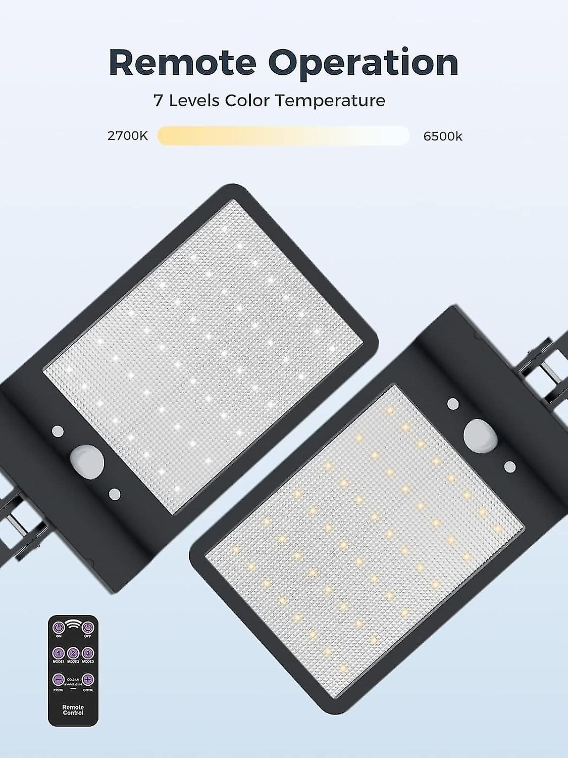 Lampe Solaire Exterieur,led Avec Dtecteur De Mouvement Avec 3 Modes Rglables Ip65 Tanche ...