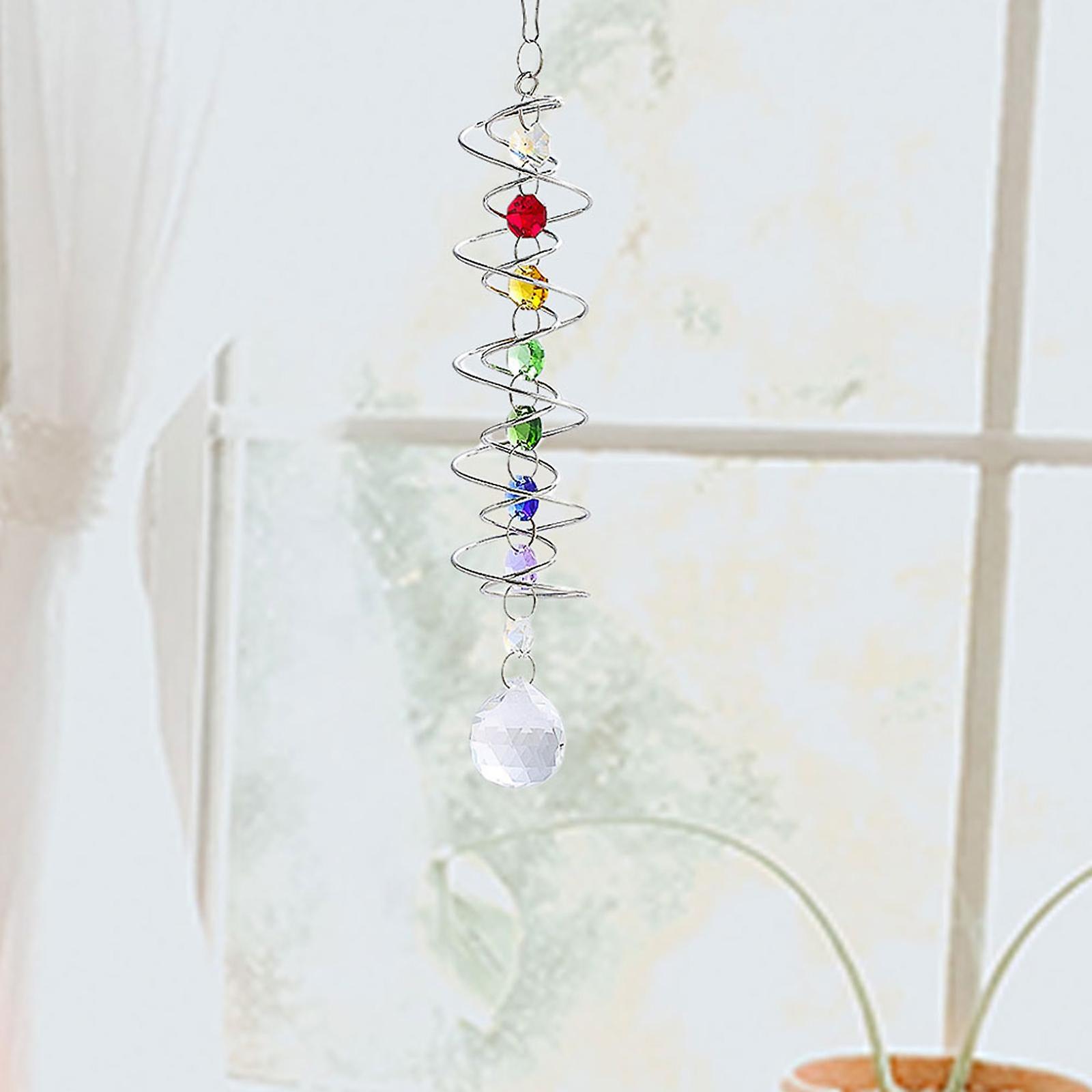 Wind Chime Gazing Ball Spiral Tail Wind Spinner Wind Bell Windchime for ...