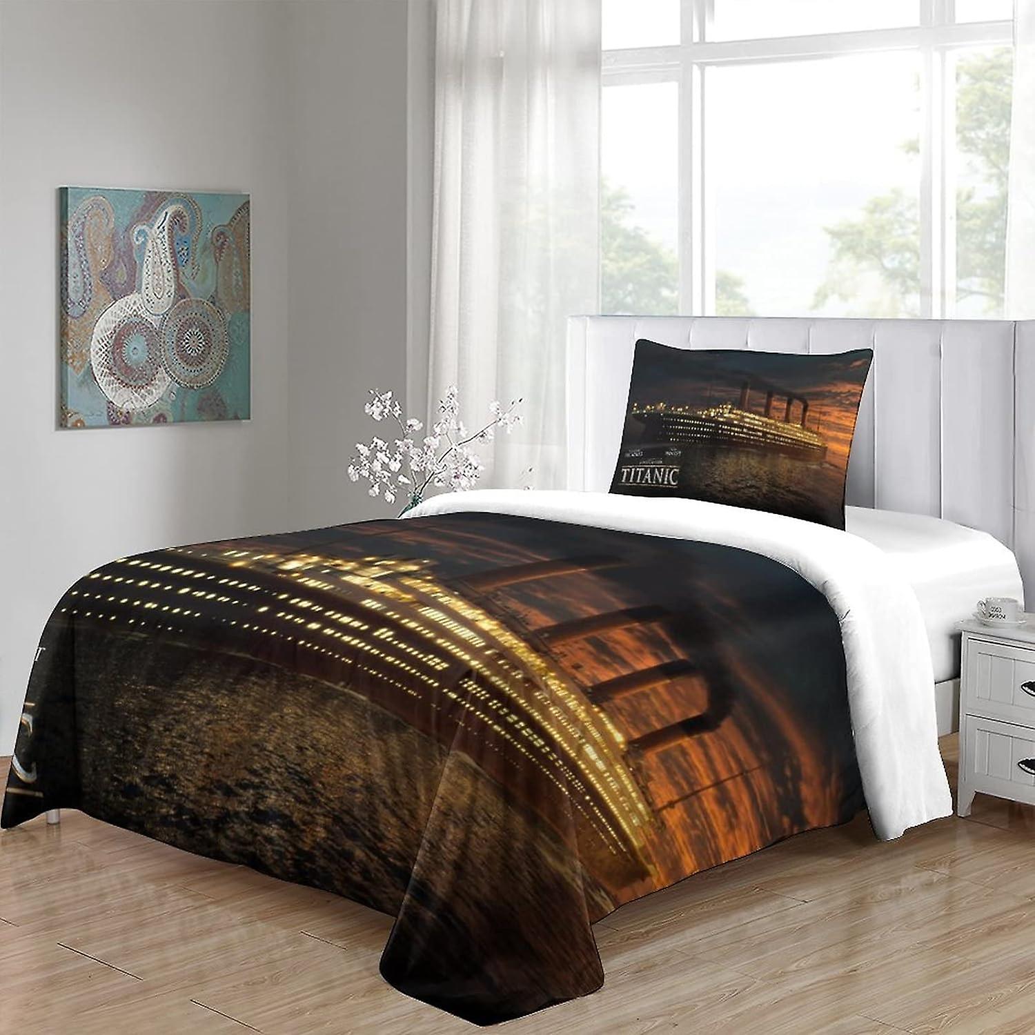 Jack And Rose Titanic Duvet Cover Multi Colour Luxury Daytime 3D ...
