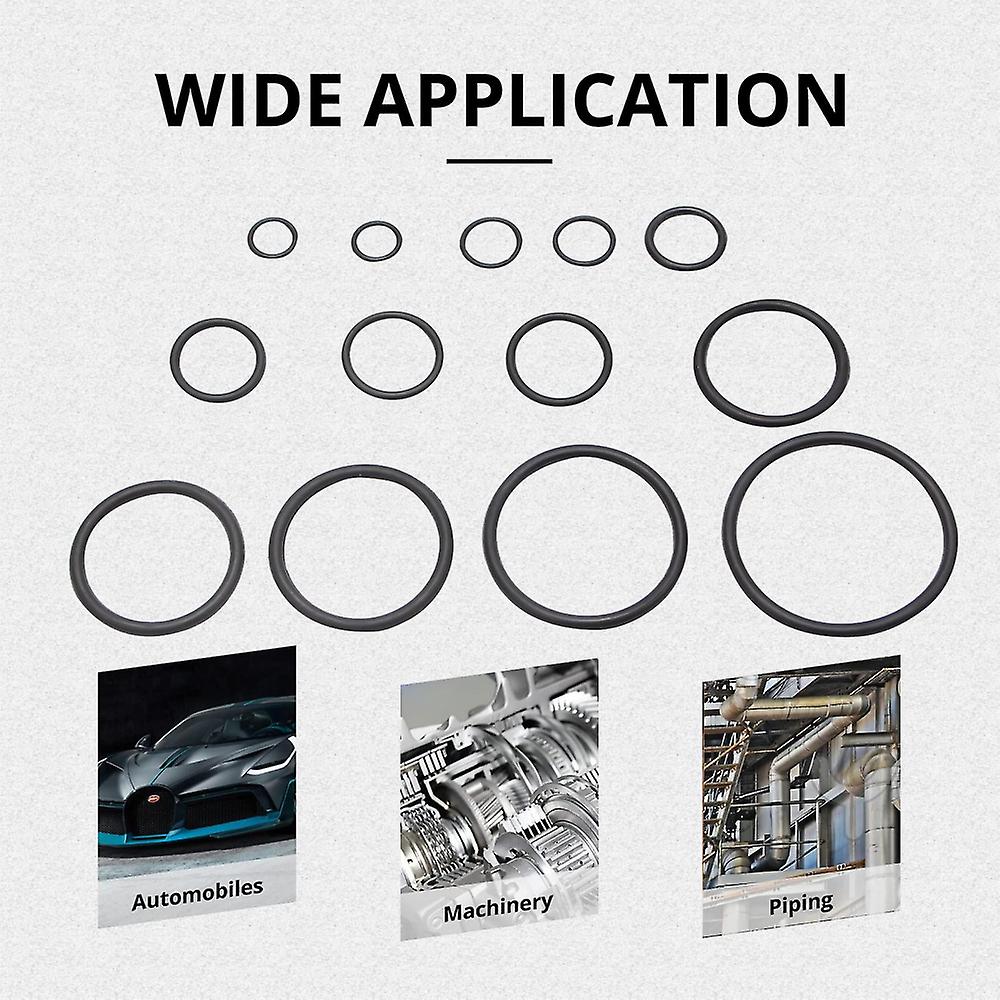 Rubber O-ring Set - 419 Pieces - 3-50mm O-ring Assortment - O-rings - O ...