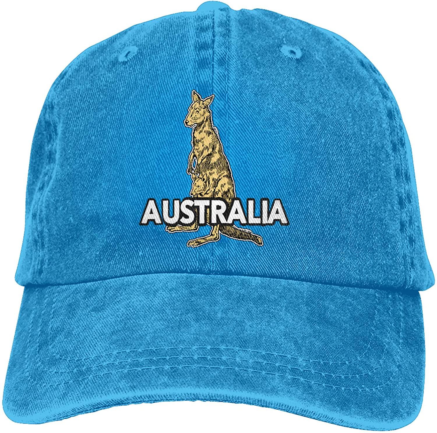 Denim Cap Australian Kangaroo Baseball Dad Capss Classic Adjustable ...