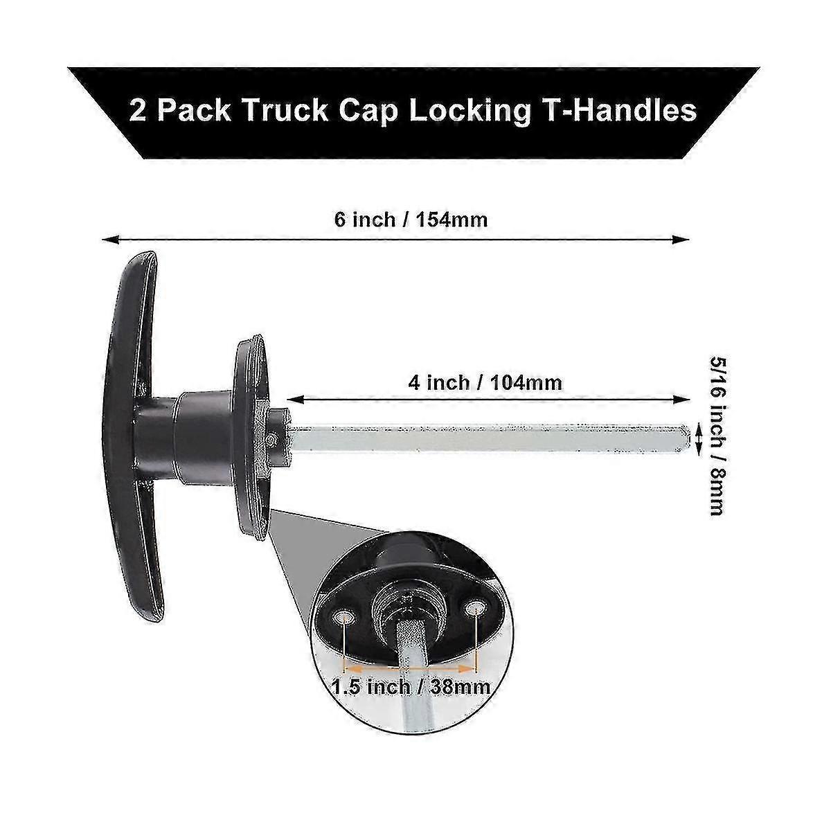 Truck Cap Locking T-handles Campers Topper Lock, Campers Shell Locks ...