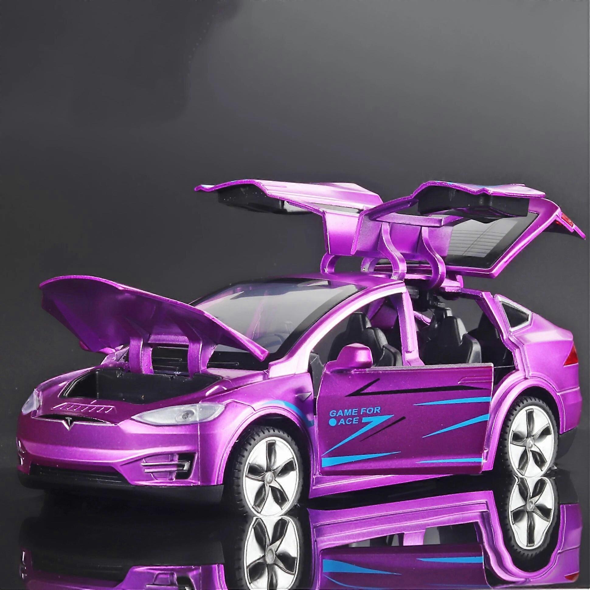 Model X Toy Car, 1:32 Zinc Alloy Diecast Car Toys for Kids, Pull Back ...