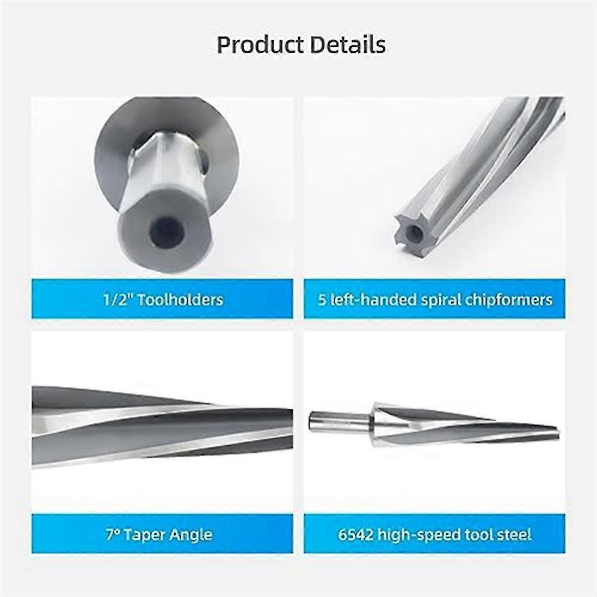 7 Degree Ball Joint Tapered Reamer, 1-1/2 Inches Per Foot Tapered Ball ...