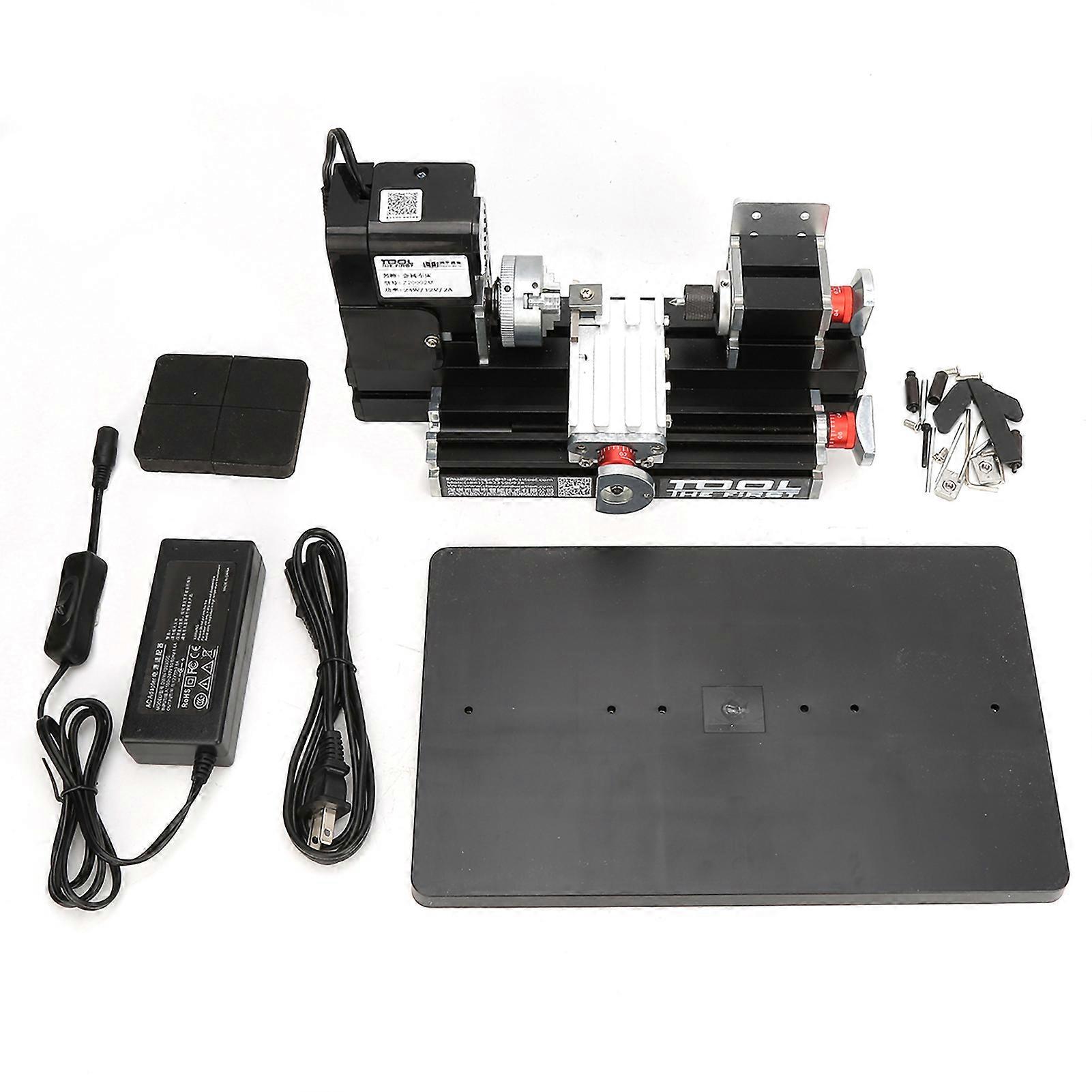 24W Mini Metal Lathe 20000RPM Motor for Soft Metal Plastic Acrylic ...