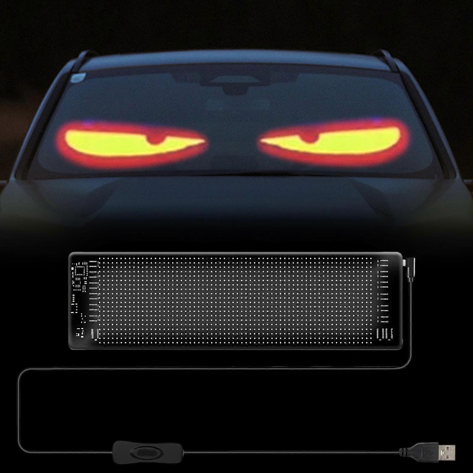 LED Sign For Car Flexible LED Display Programmable LED Matrix Panel USB ...